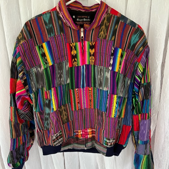 Maya Quiche | Jackets & Coats | Handmade Guatemalan Jacket In Brilliant ...